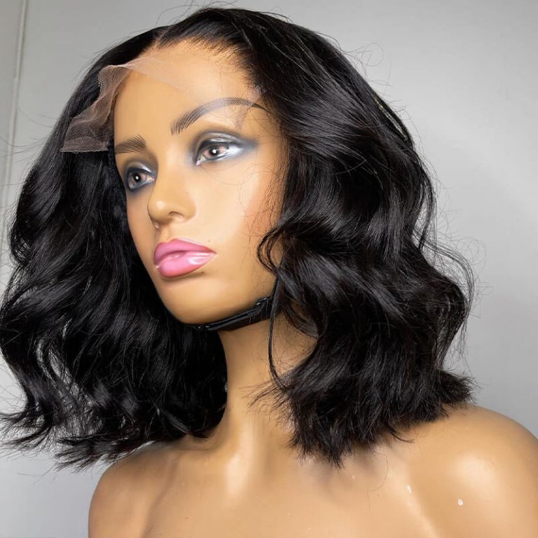 Short Wavy Wave Bob Wig Glueless Lace Wigs | Recool Hair