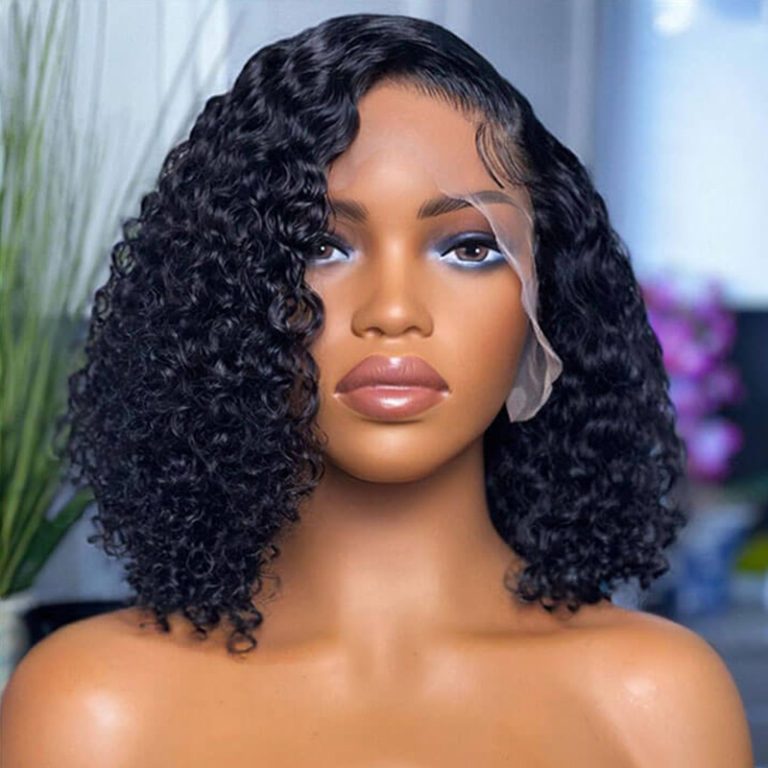 Short Wavy Wave Bob Wig 13x4 Lace Front Wigs | Recool Hair
