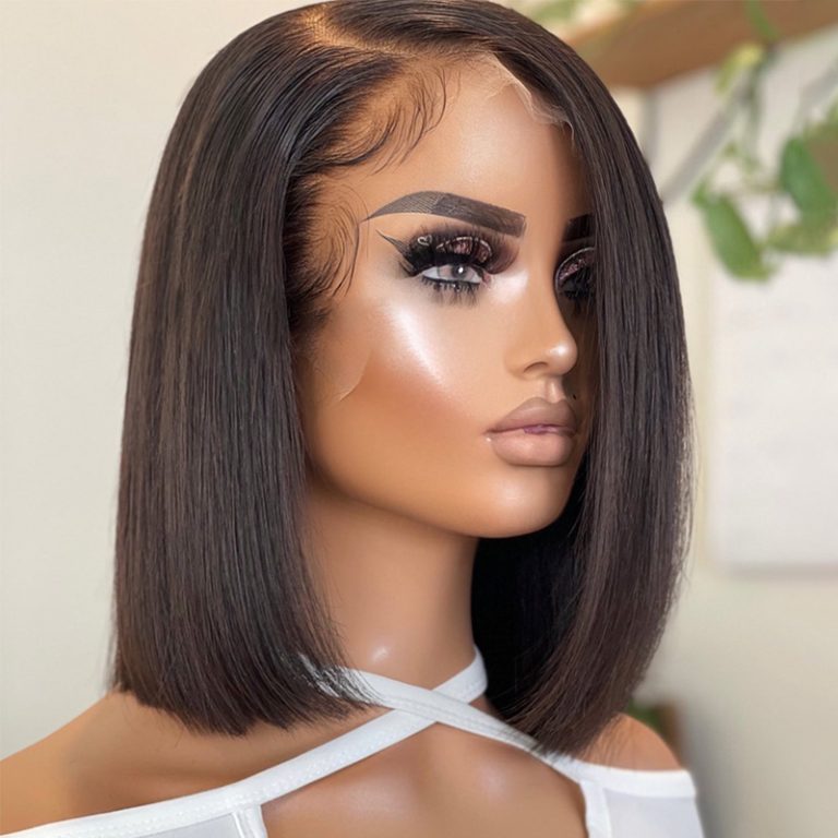 Straight Hair Side Part Short Bob 6x5 13x4 Lace Wig| Recool Hair