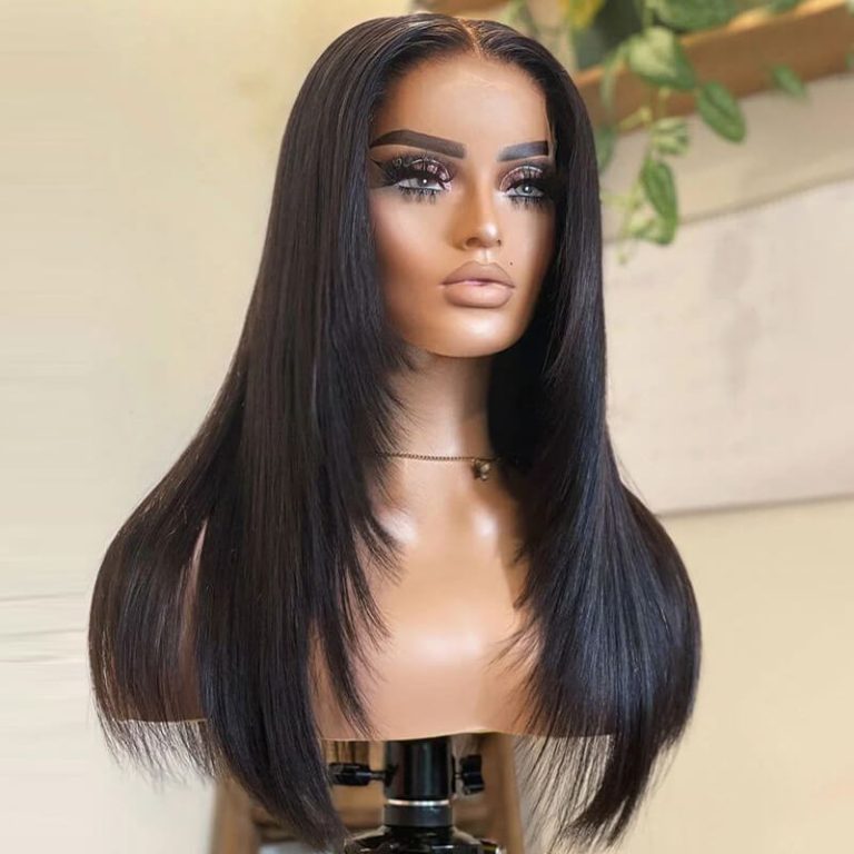 Layered Lace Front Wigs Pre-Cut Straight Hair | Recool Hair