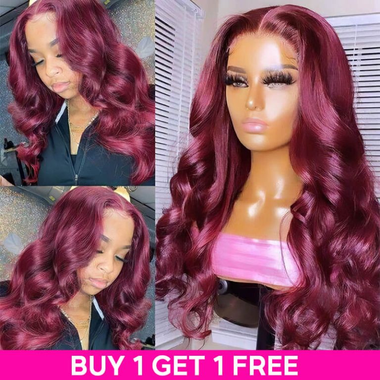 99J Burgundy Color HD Lace Wig | Recool Hair