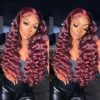 99J Burgundy Loose Deep Wave 5x5 13x4 Lace Wig | Recool Hair