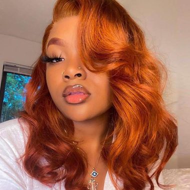 Ginger Color Short Body Wave Wigs | Recool Hair